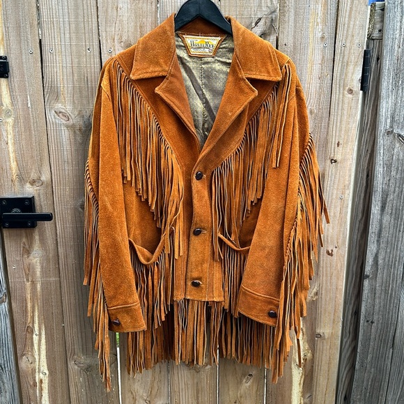 Vintage | Jackets & Coats | Vintage Chamarros Monte Rey Suede Fringe ...